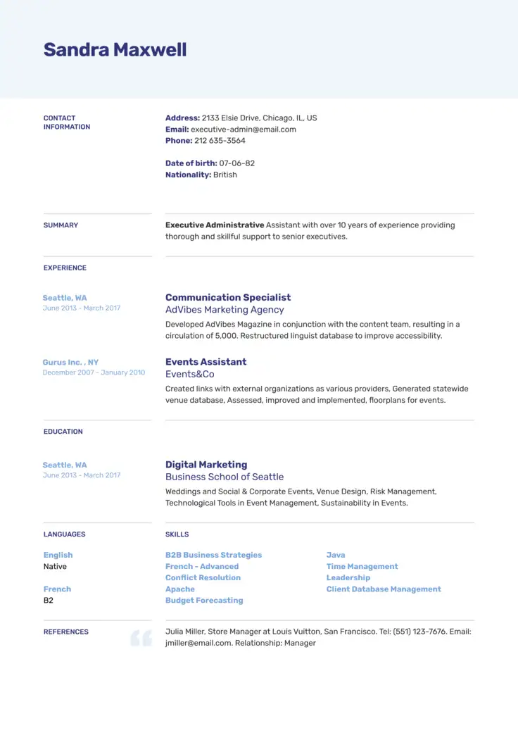 Online CV Templates and Samples | CV Whizz