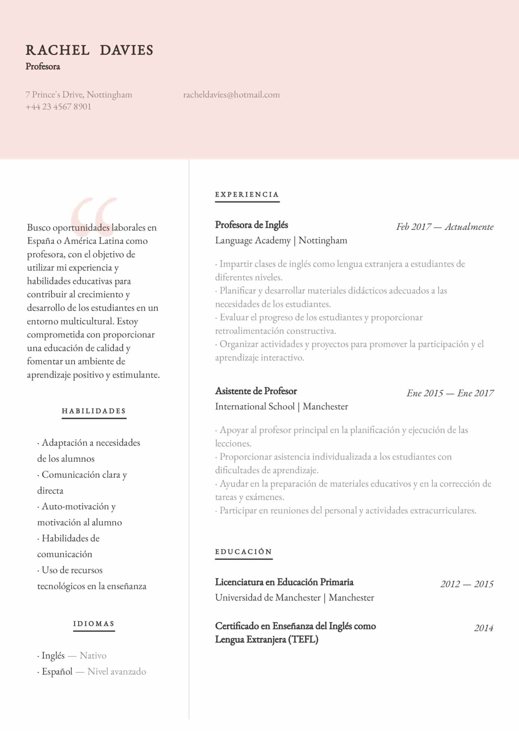 Spanish CV writing guide from start to finish | CV Whizz